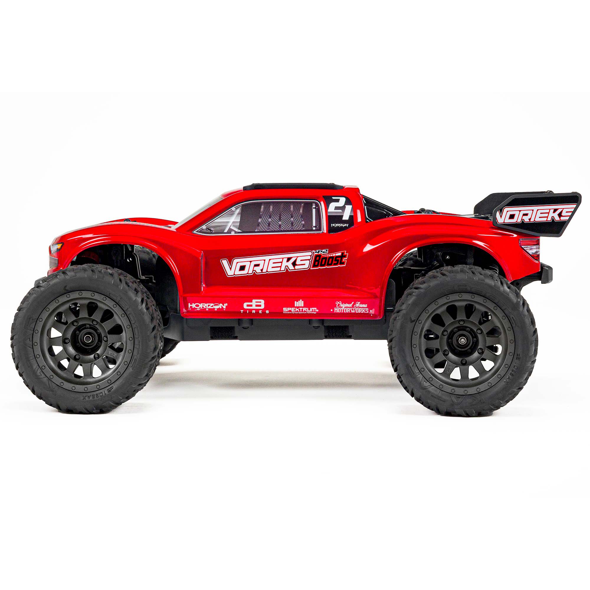 Arrma Vorteks 4X2 BOOST 1/10 Electric RTR Stadium Truck (Red) w/SLT2 2 ...