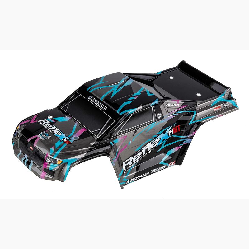 Team Associated Body Set, Black/Blue: Reflex 14MT | Horizon Hobby