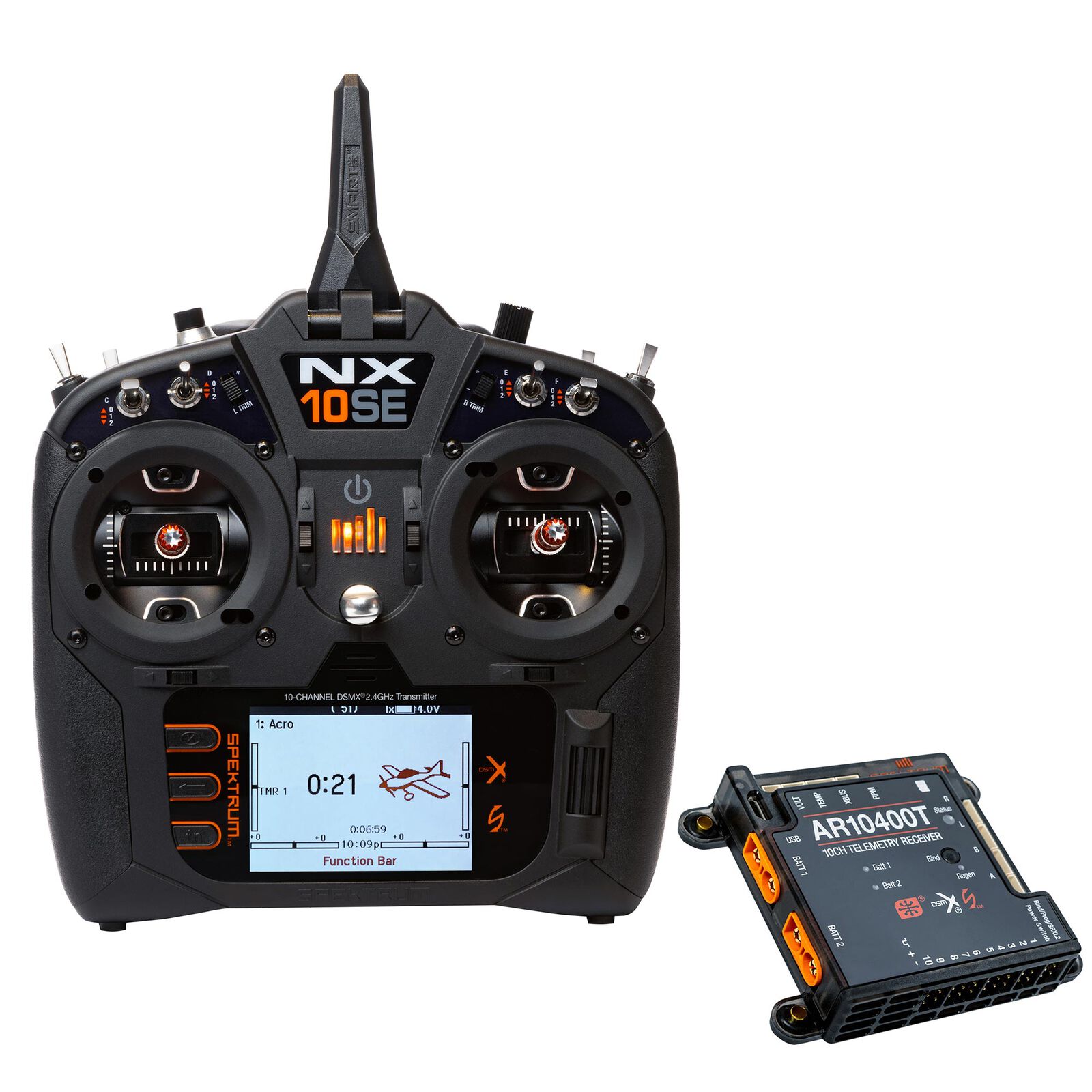 Spektrum NX10SE 10-Channel DSMX Transmitter Combo with AR10400T ...