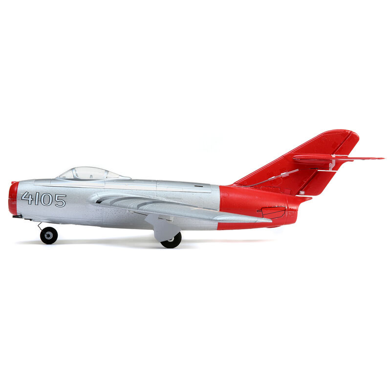 E-flite UMX MiG-15 28mm EDF Jet BNF Basic with AS3X and SAFE Select ...