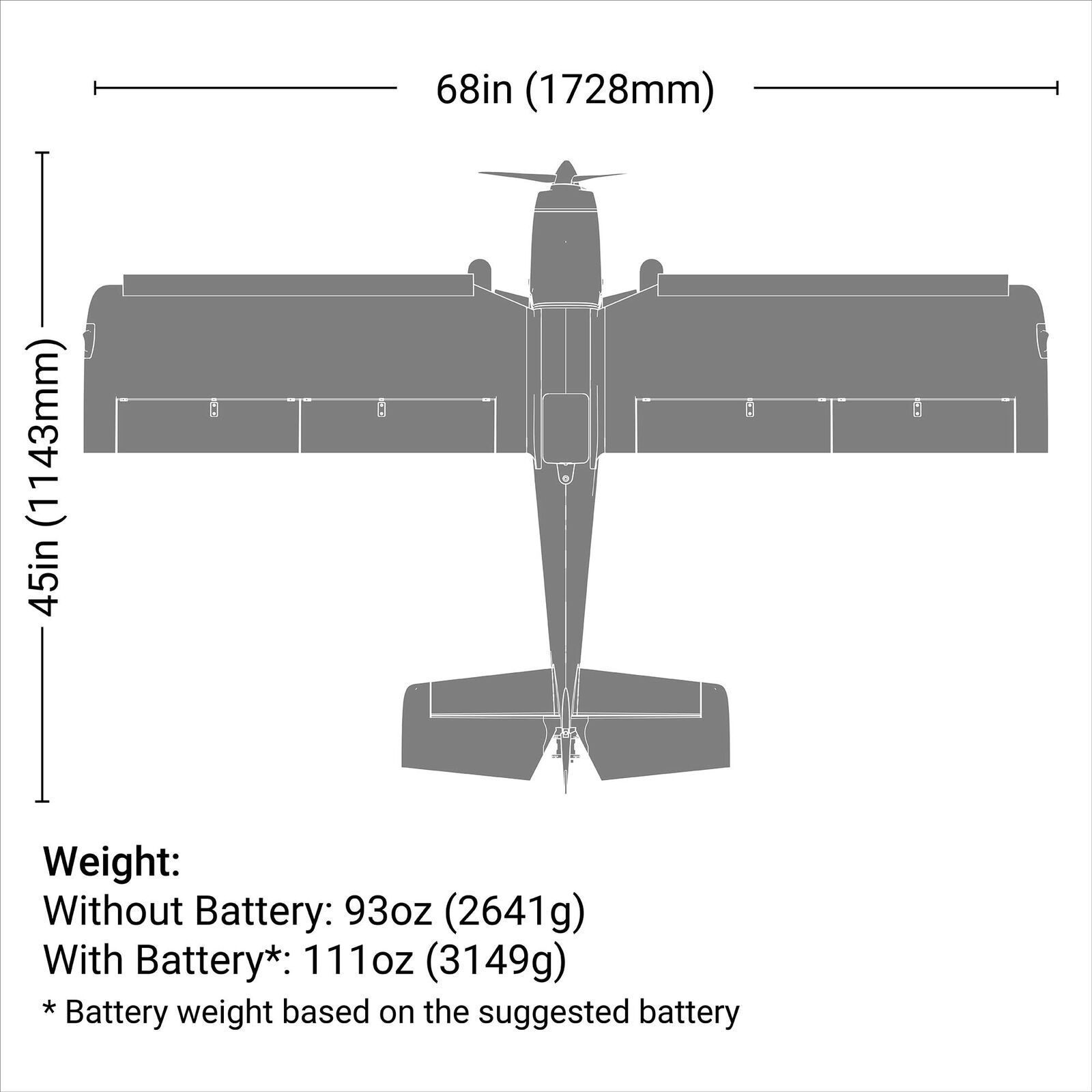 E-flite Super Timber 1.7m BNF Basic with AS3X and SAFE Select | Horizon ...