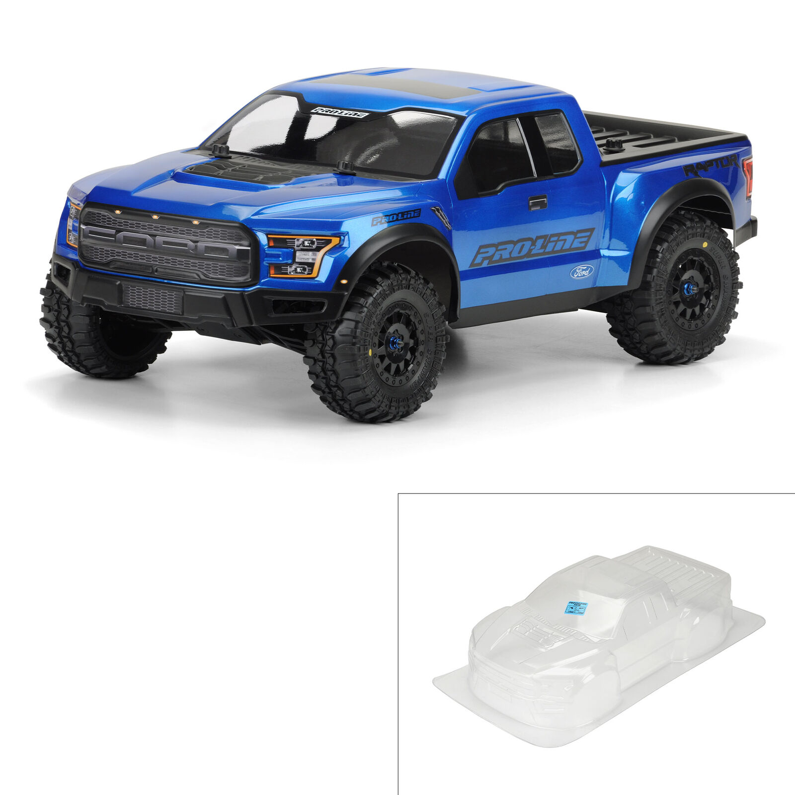 Pro-Line Racing 1/10 2017 Ford F-150 Raptor True Scale Clear Body ...