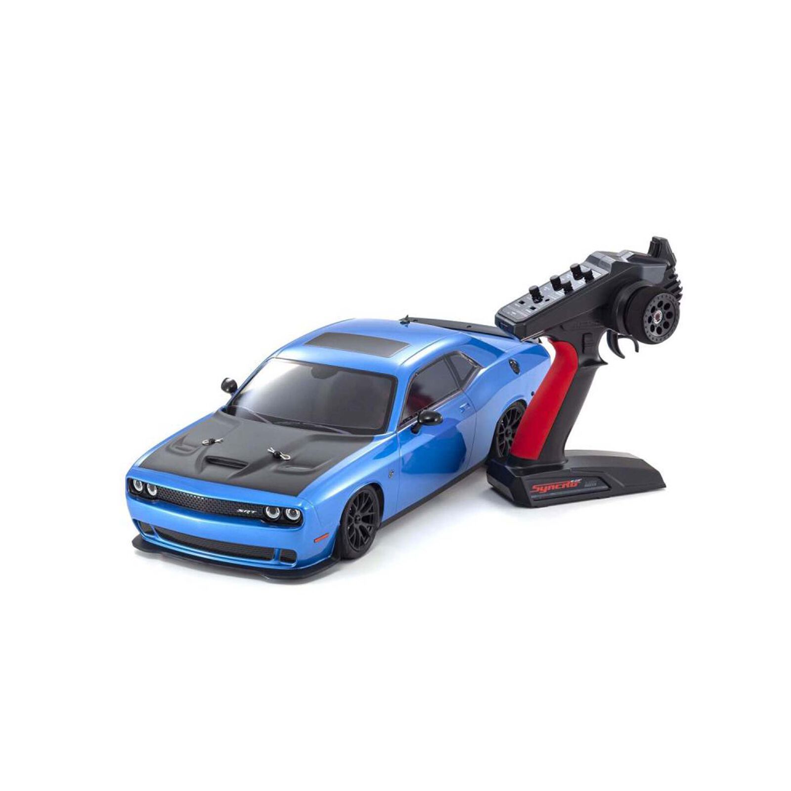 Kyosho 1/10 Fazer 4WD Mk2 Challenger SRT Hellcat B5 Brushed RTR, Blue ...