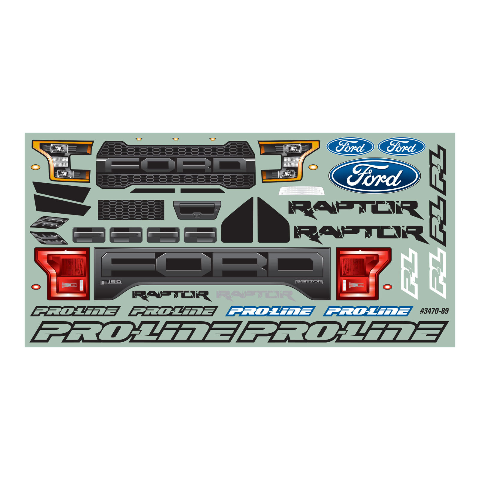 Pro-Line Racing 1/10 2017 Ford F-150 Raptor Clear Body: Stampede ...