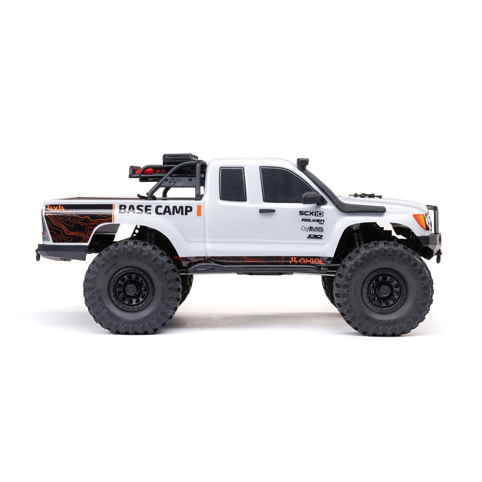 Axial 1/10 SCX10 III Base Camp 4X4 RTR Brushed Rock Crawler, White | Horizon Hobby