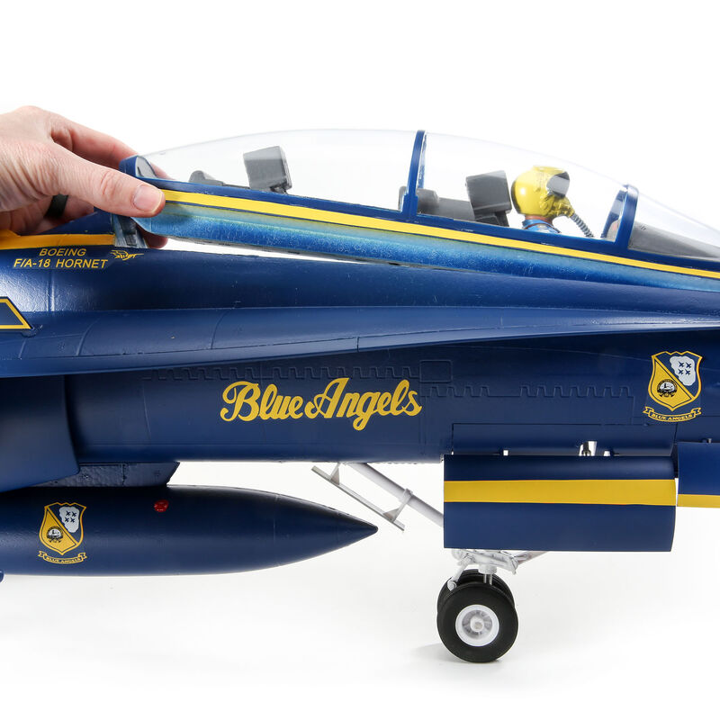E-flite F-18 Blue Angels 80mm EDF Jet BNF Basic with AS3X and SAFE ...