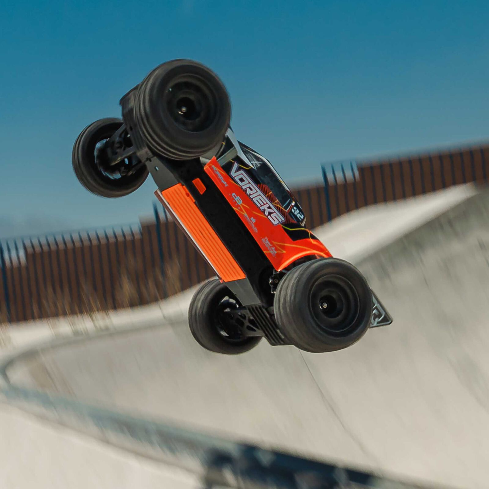 ARRMA 1/10 VORTEKS 2WD RTR Brushed Stadium Truck (Battery & Charger Included), Orange | Horizon ...
