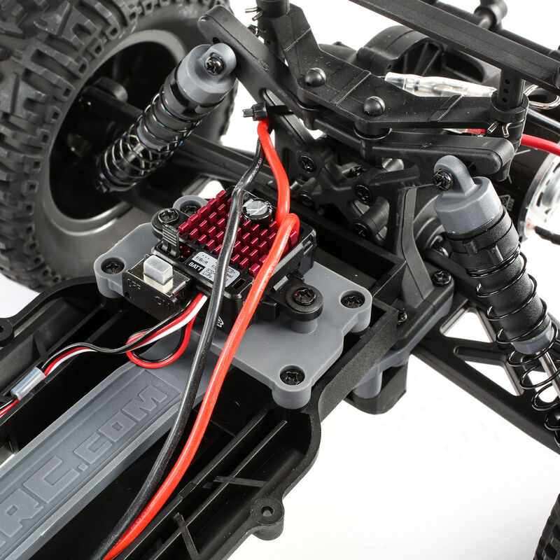 ECX 1/10 Ruckus 2WD Monster Truck Brushed RTR, Black/Yellow | Horizon Hobby