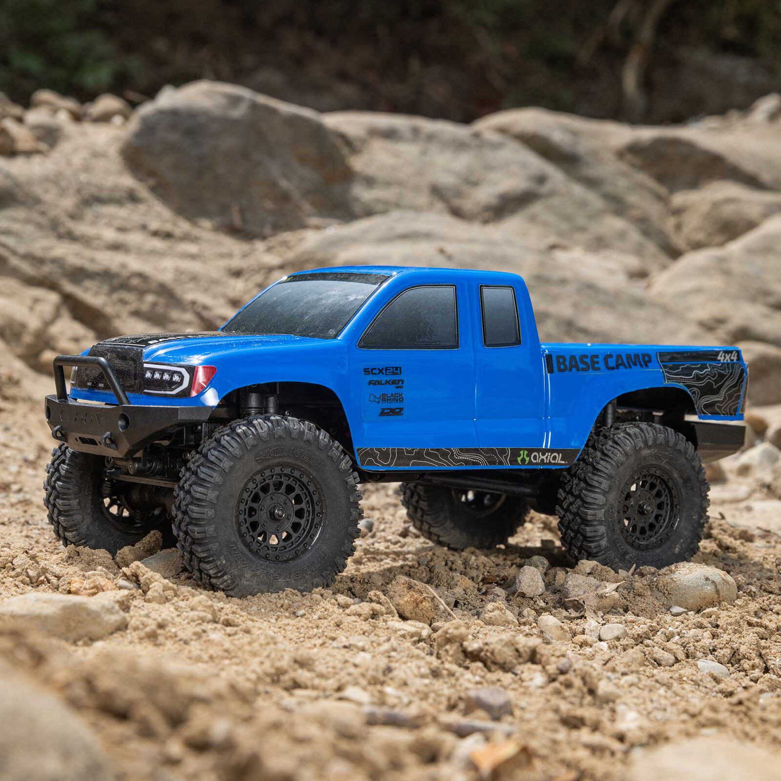 Axial 1/24 SCX24 Base Camp 4X4 RTR Brushed Rock Crawler (Battery & Charger Included), Blue ...