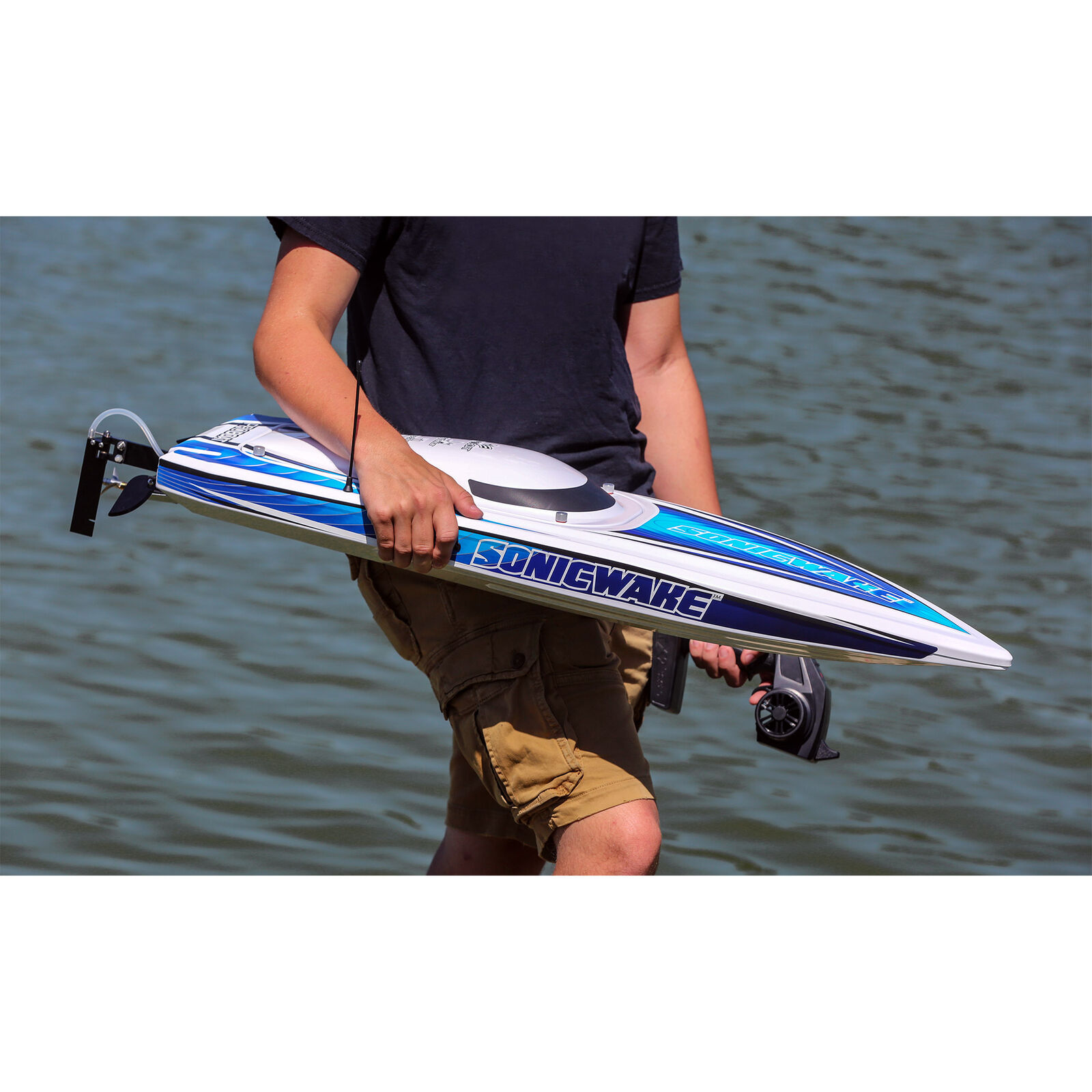Pro Boat Sonicwake 36" Self-Righting Brushless Deep-V RTR, White ...