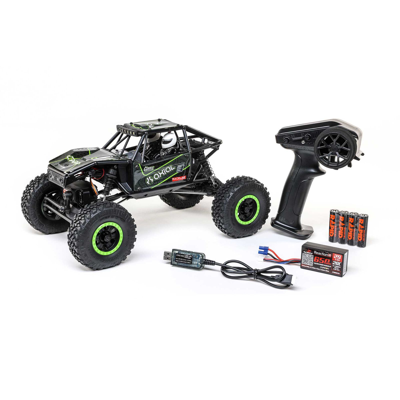 Axial 1/18 UTB18 Capra 4X4 RTR Brushed Rock Crawler (Battery & Charger ...