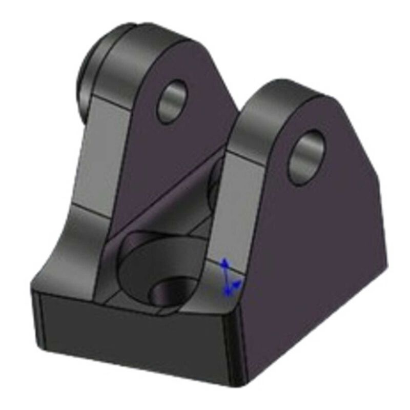 Hot Racing Aluminum Lower Link Mount : Mini LMT | Horizon Hobby