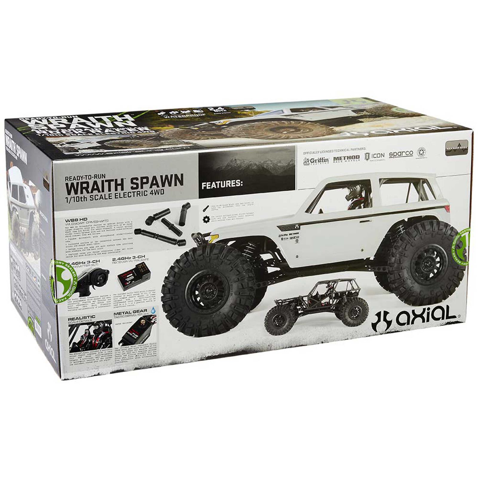 Axial 1/10 Wraith Spawn 4WD Rock Racer Brushed RTR | Horizon Hobby