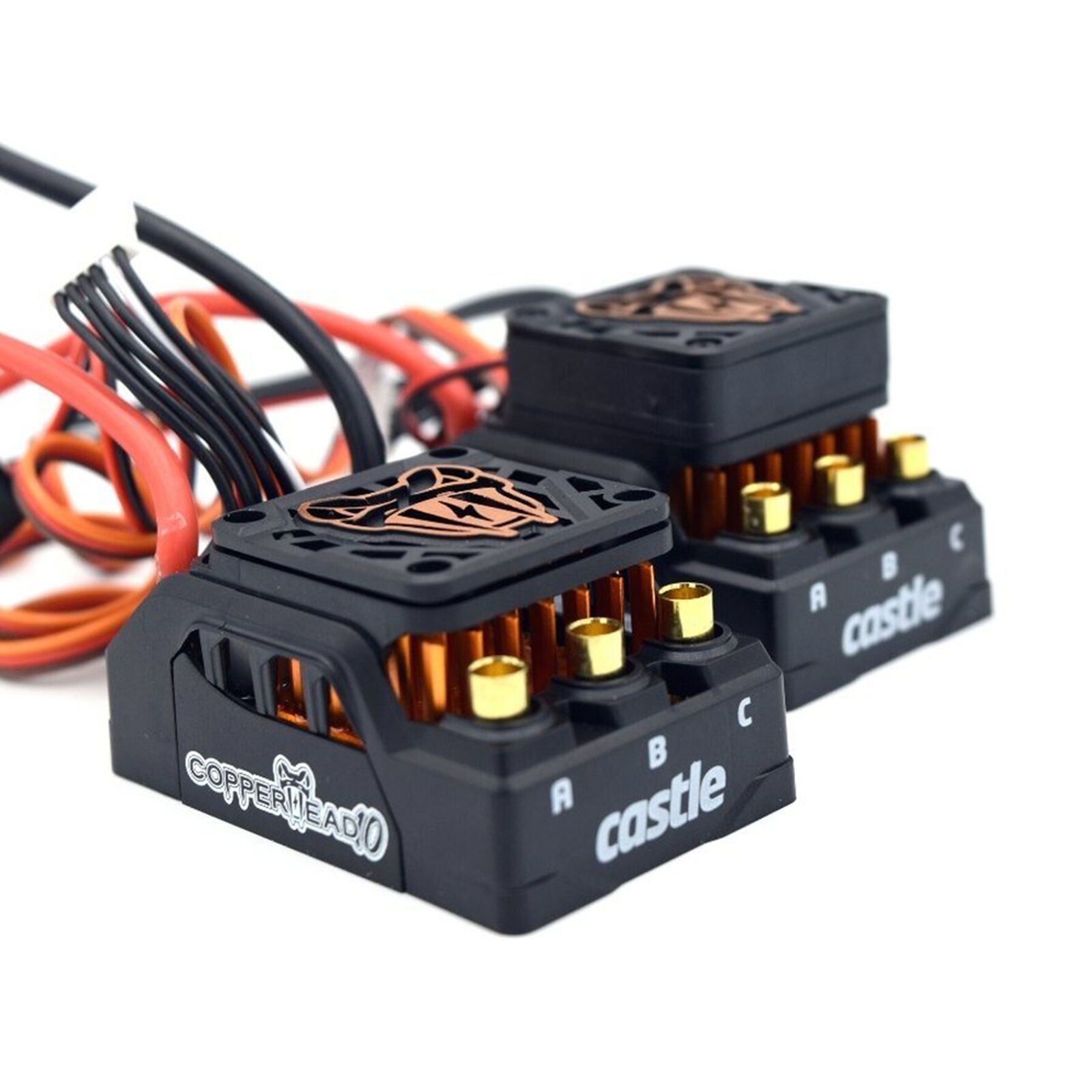 Castle Creations COPPERHEAD 10 Sensored ESC & 1415-2400Kv Motor Combo ...