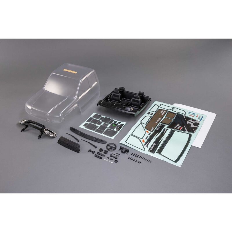 Axial SCX6: Body & Interior Set (Clear): Trail Honcho | Horizon Hobby