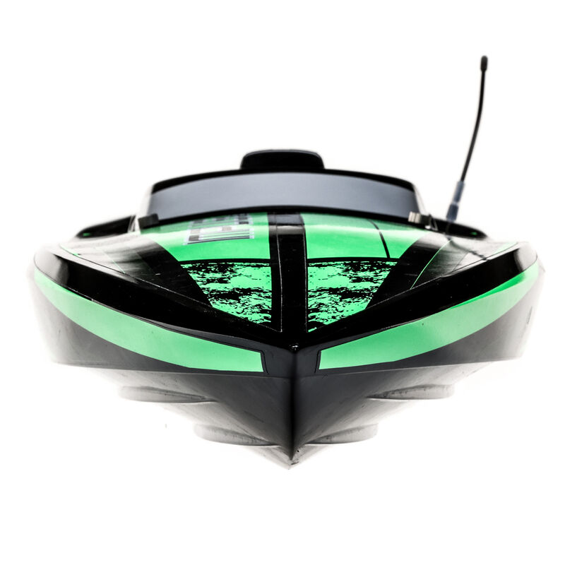 Pro Boat Impulse 32" Brushless Deep-V RTR with Smart, Black/Green ...