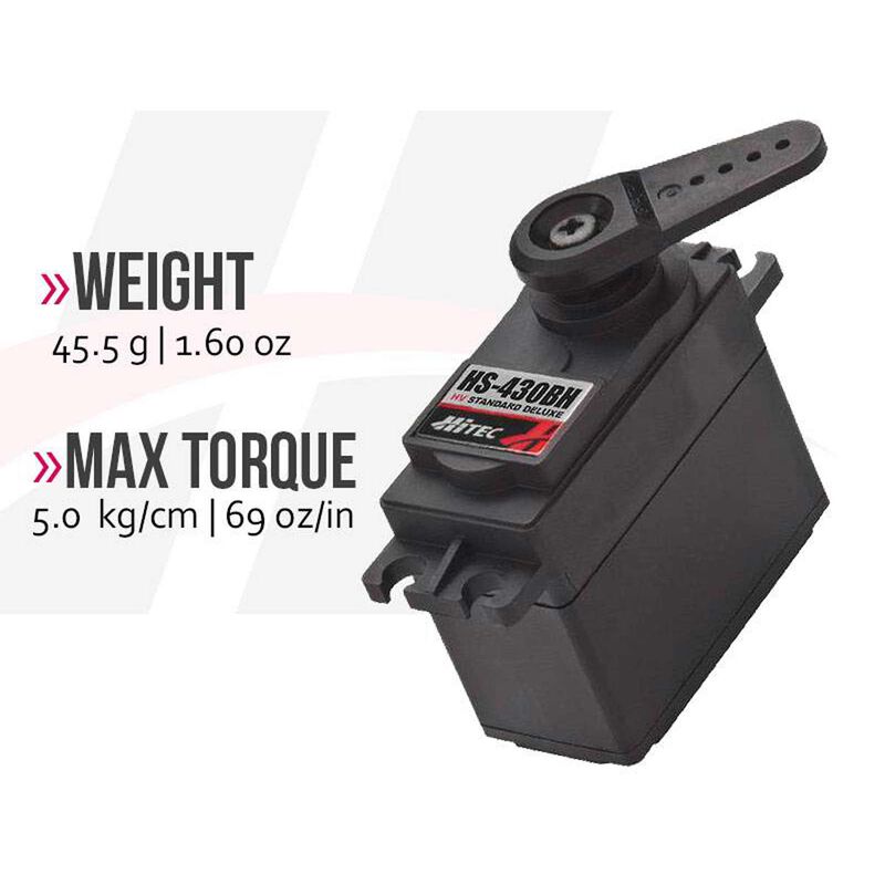 Hitec RCD Inc. HS-430BH Standard Analog HV Deluxe Servo | Horizon Hobby