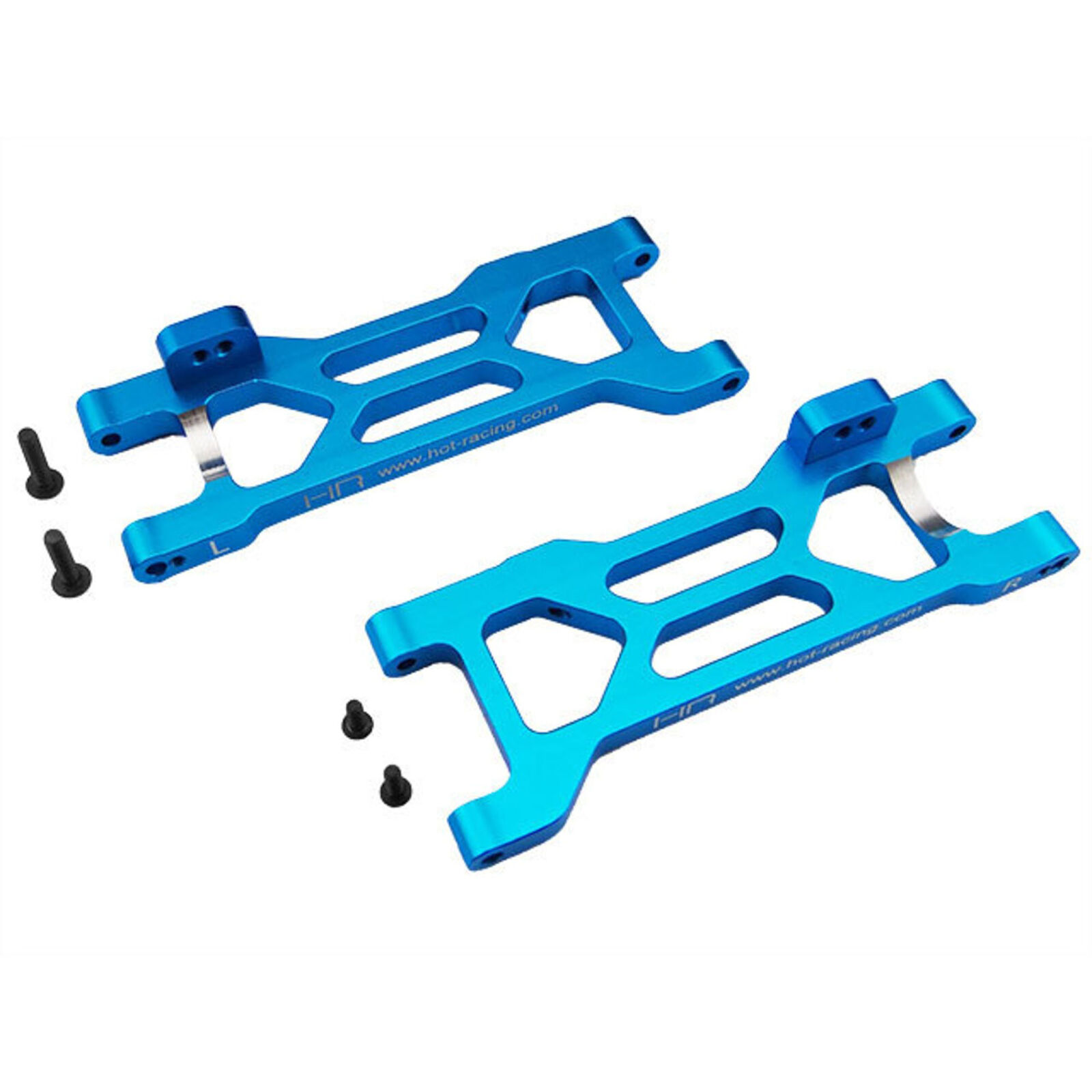 Hot Racing Aluminum Rear Suspension Arm Set, Blue: ECX 2WD | Horizon Hobby