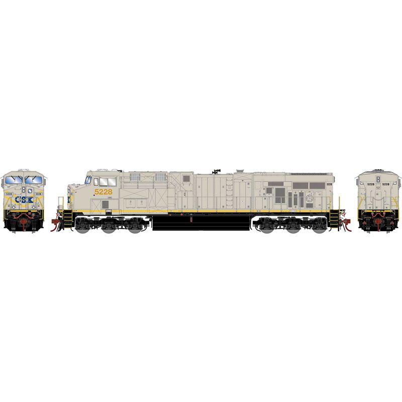 Athearn HO ES44DC Locomotive, CSX, Primer #5228 | Horizon Hobby