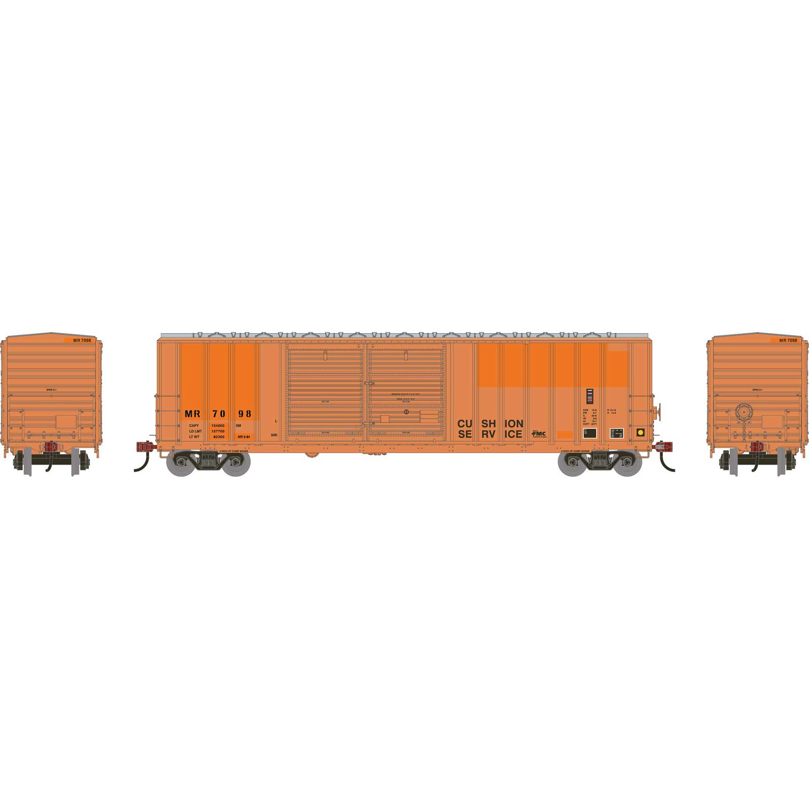 Athearn HO 50' Offset Double Door Boxcar Primed For Grime, MR Ex-COP ...