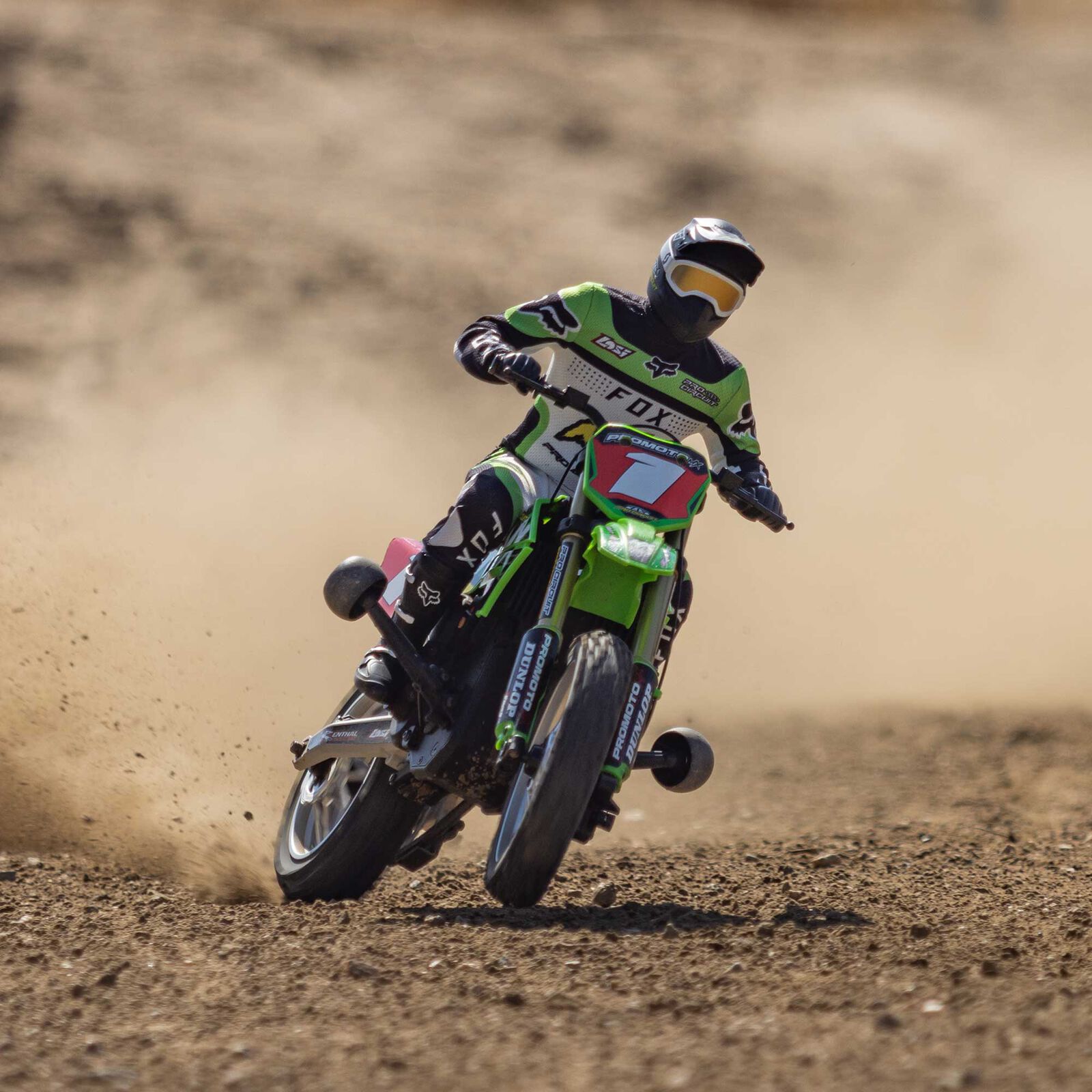 Losi 1/4 Promoto-MX Pro Circuit 2S RTR Brushless Motorcycle (Battery ...