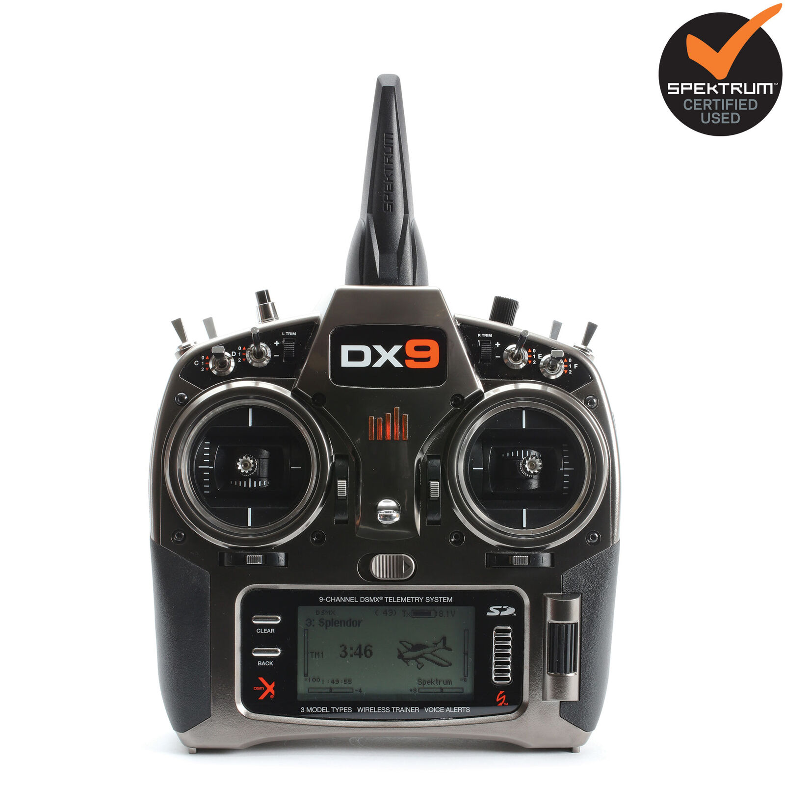 Spektrum DX9 9-Channel DSMX Spektrum Certified Transmitter Only ...