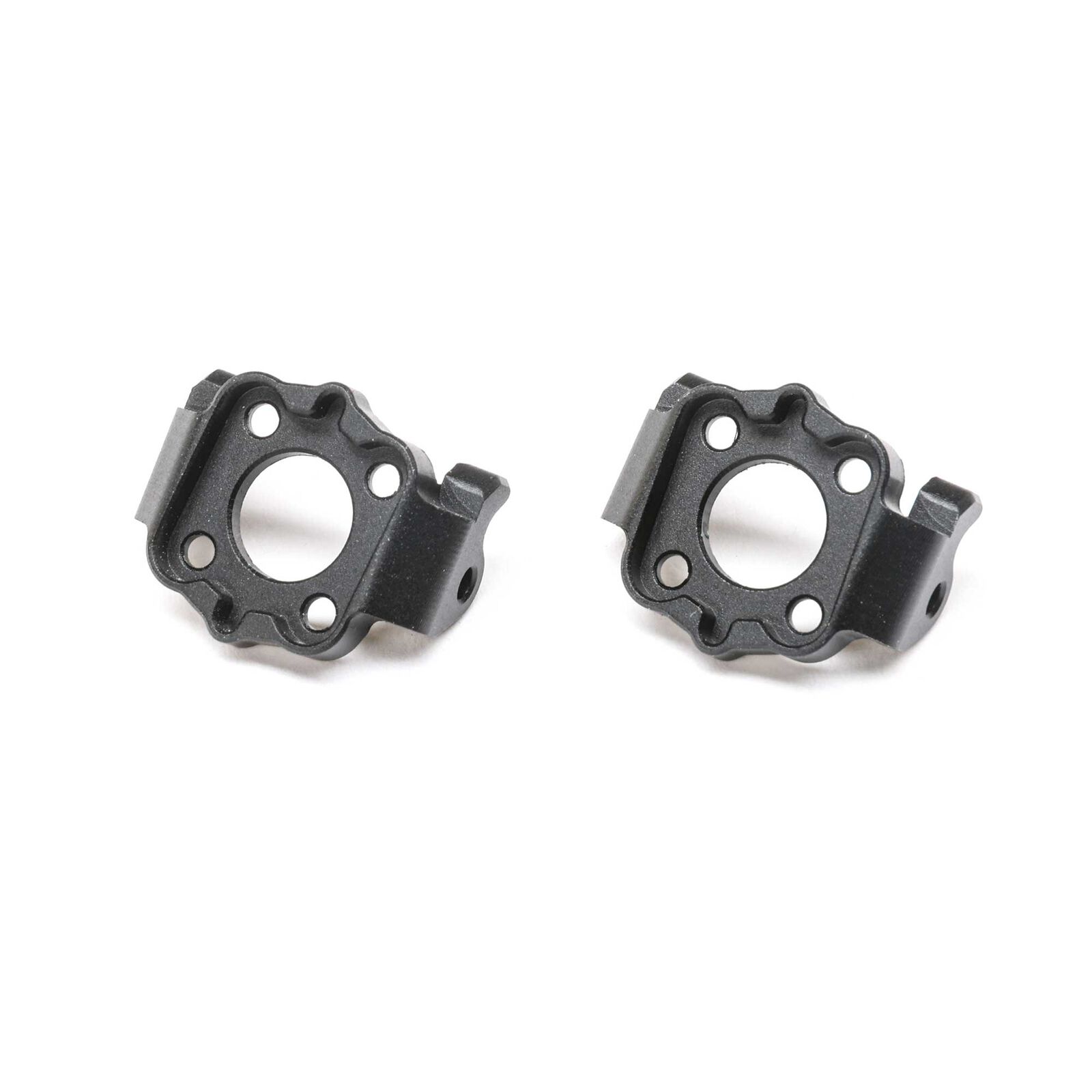 Losi Aluminum Spindle Carrier Set, 0deg, Black: Mini LMT | Horizon Hobby