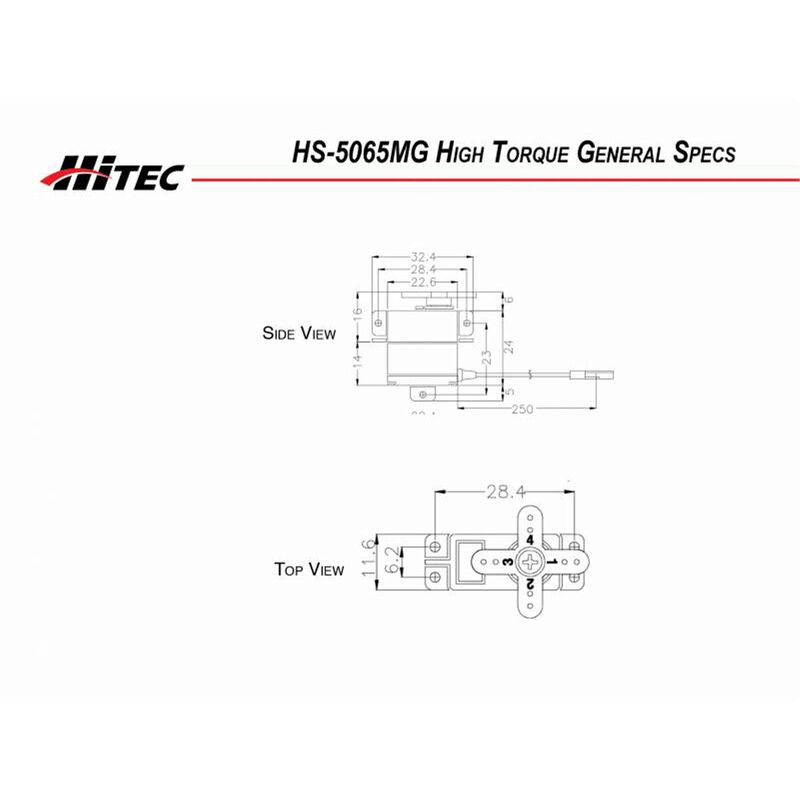 Hitec RCD Inc. HS-5065MG Sub-Micro Digital Metal Gear Servo | Horizon Hobby