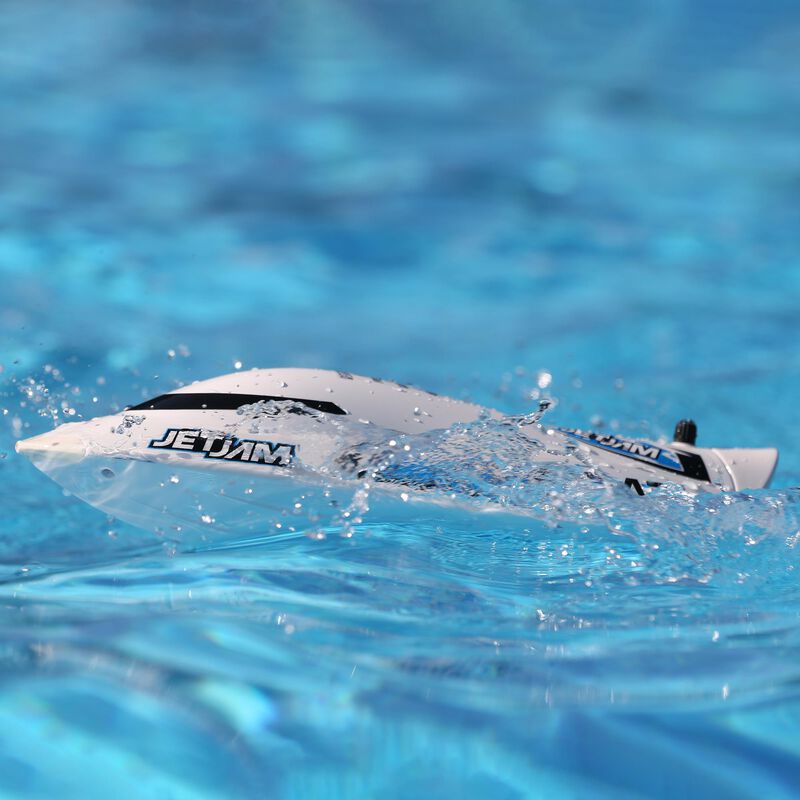 Pro Boat Jet Jam V2 12" Self-Righting Pool Racer Brushed RTR, White ...