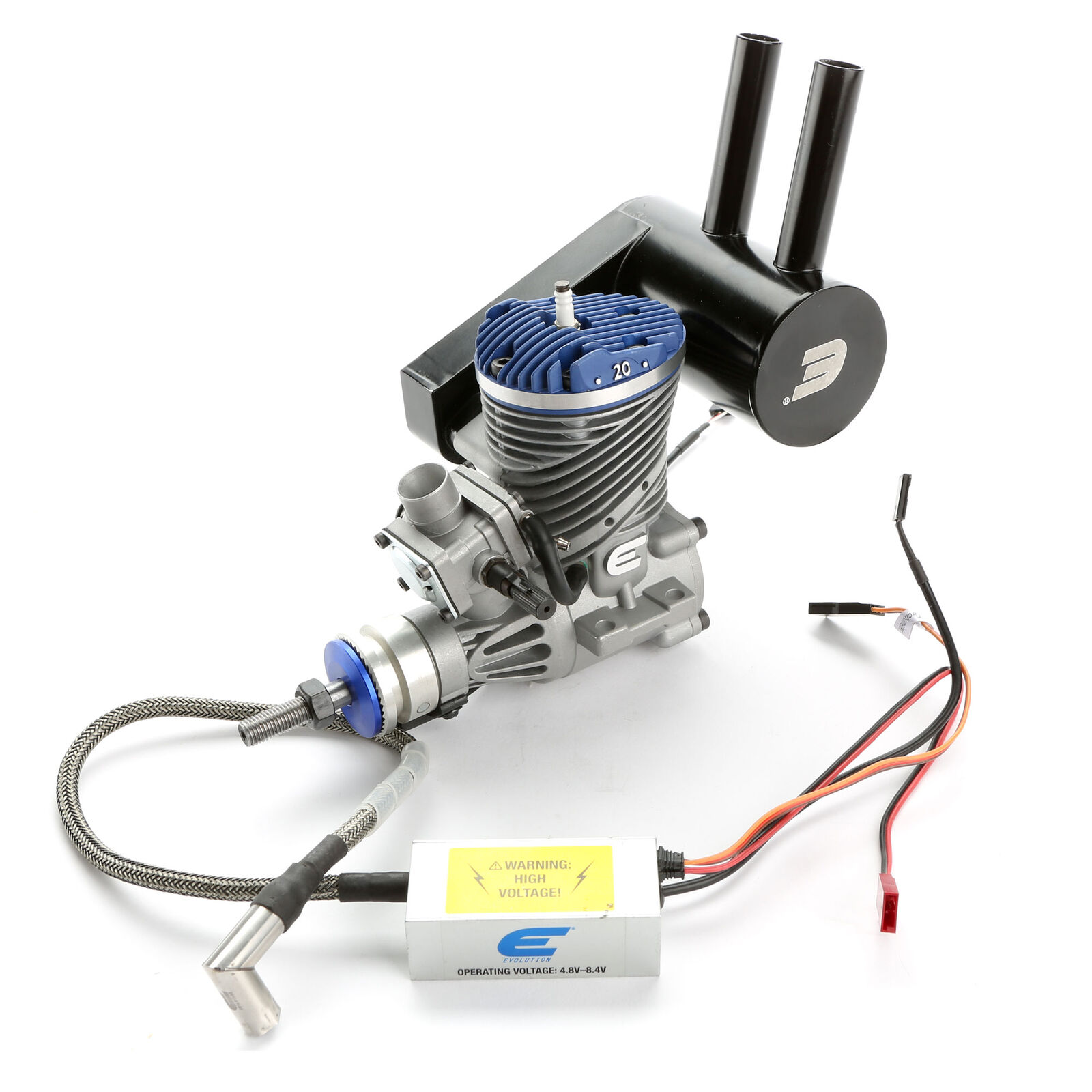 Evolution Engines 20GX 20cc (1.20 cu. in.) Gas Engine with Pumped Carb ...