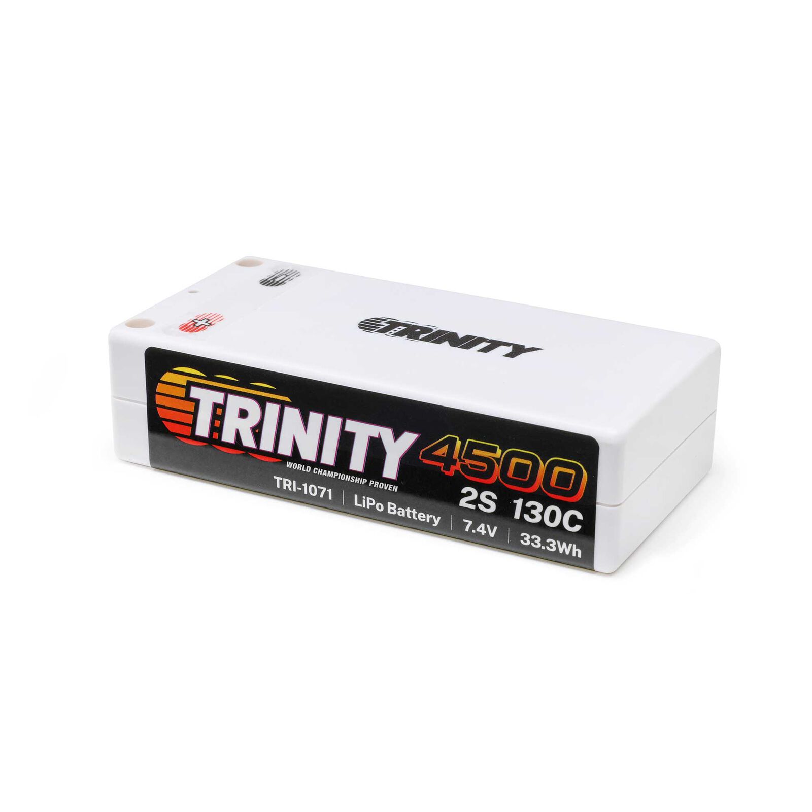 Trinity/Epic 7.4V 4500mAh 2S 130C Shorty LiPo Battery: 5mm Bullets ...