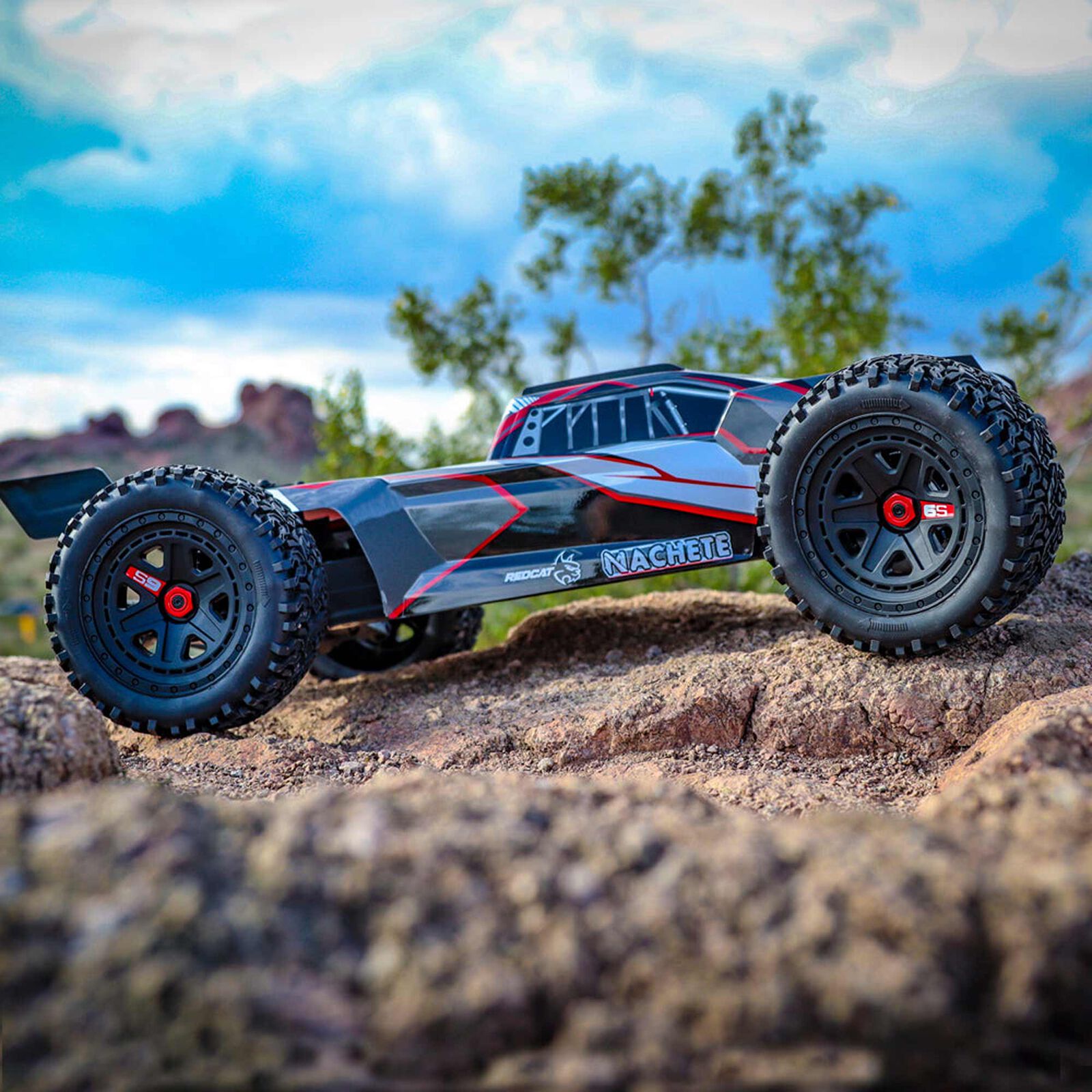 Redcat Racing 1/6 Machete 6S Brushless Electric Monster Truck, Black ...