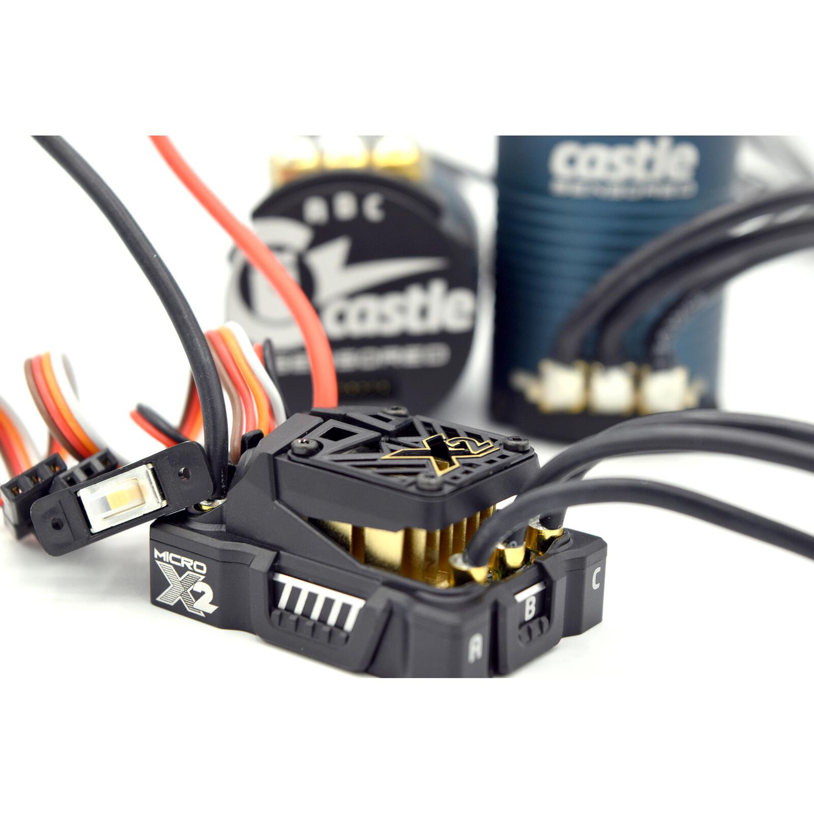 Castle Creations Mamba Micro X2, 16.8V, Waterproof Sensored ESC W1406-1900KV Combo | Horizon Hobby