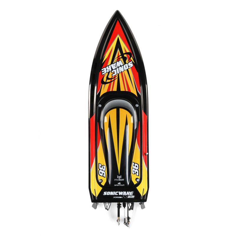 Pro Boat Sonicwake V2 36" Self-Righting Brushless Deep-V RTR, Black ...