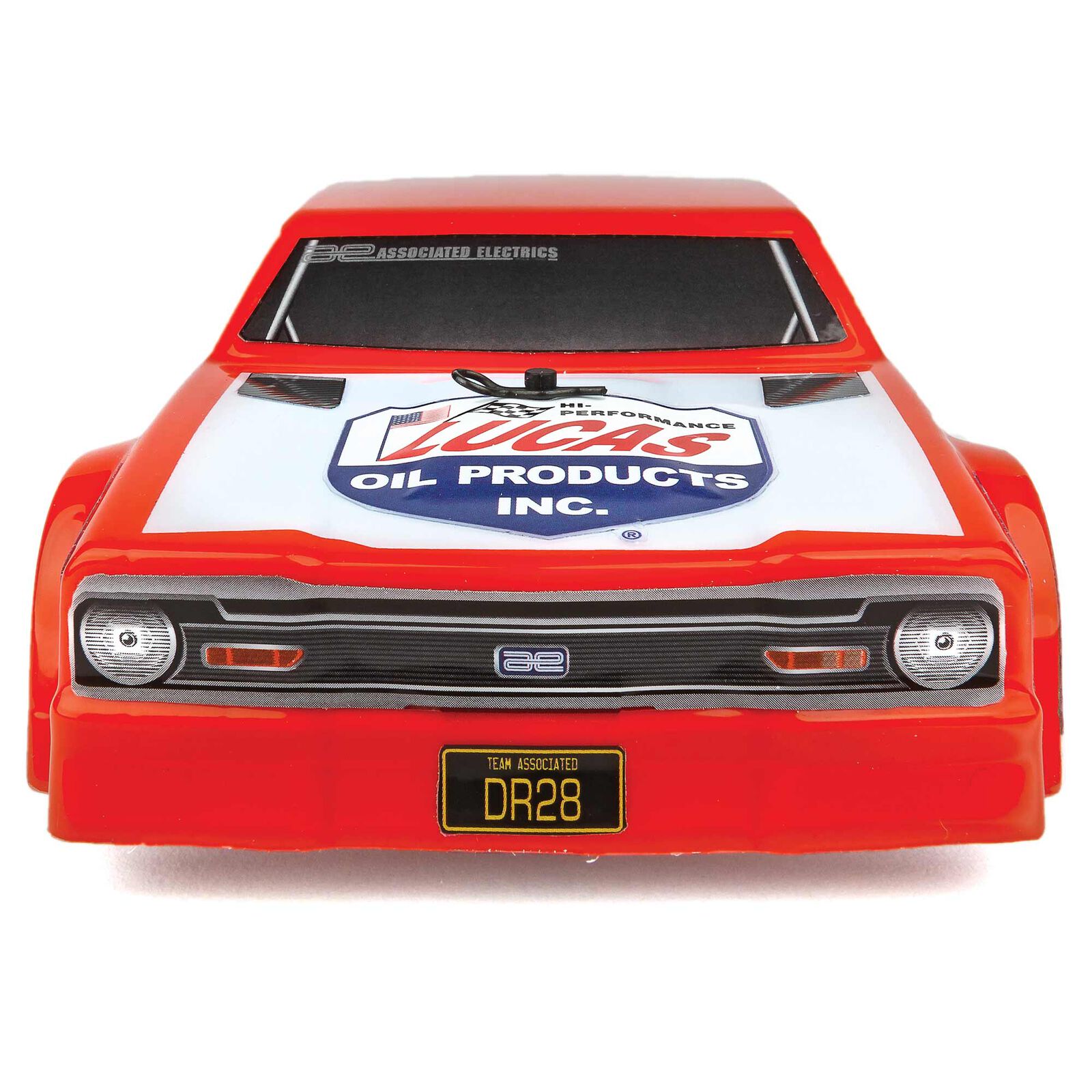 Team Associated 1/28 DR28 2WD Drag Car Brushed RTR, Lucas Oil | Horizon Hobby