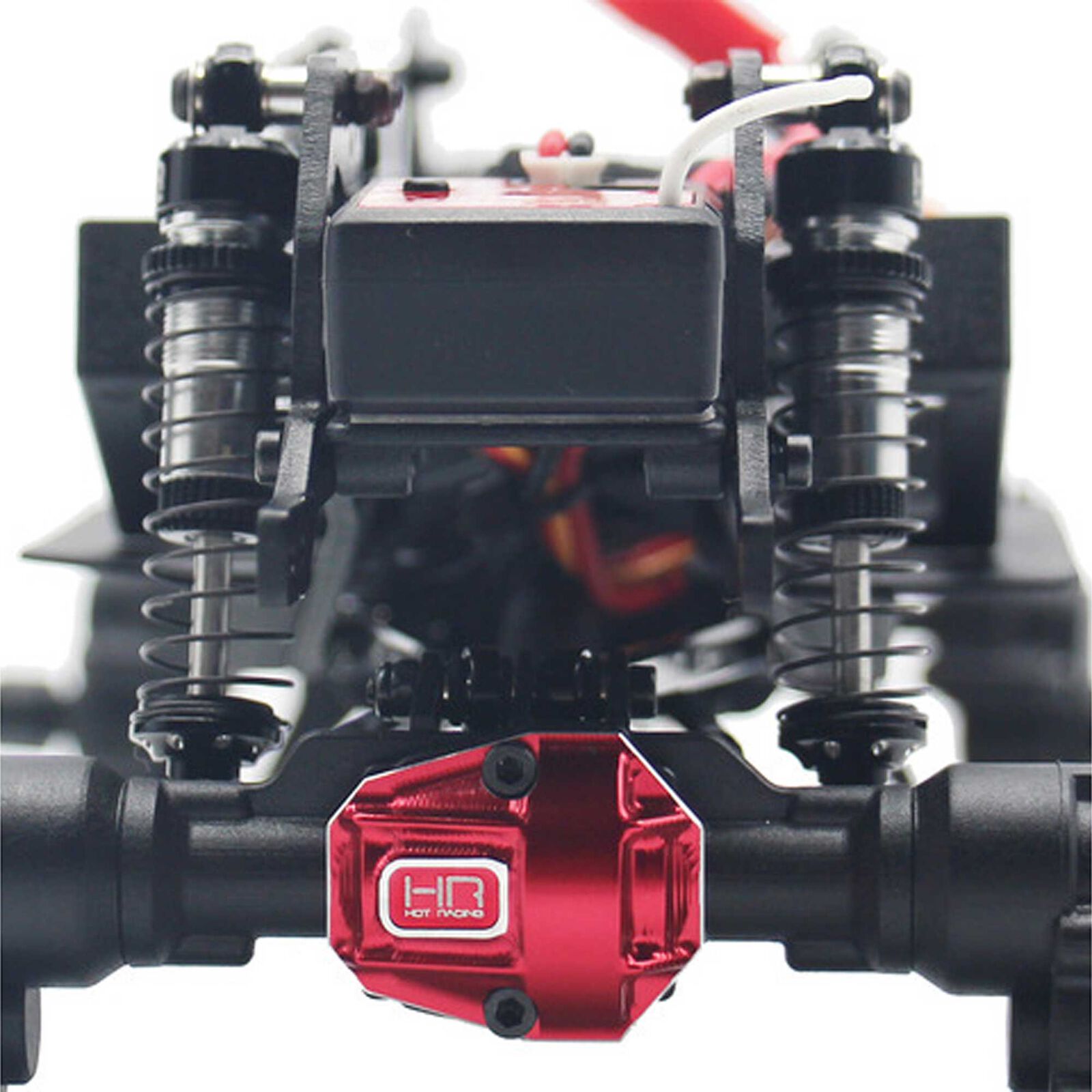 Hot Racing Red Aluminum Diff Cover, 1/18 Redcat Ascent 18 | Horizon Hobby