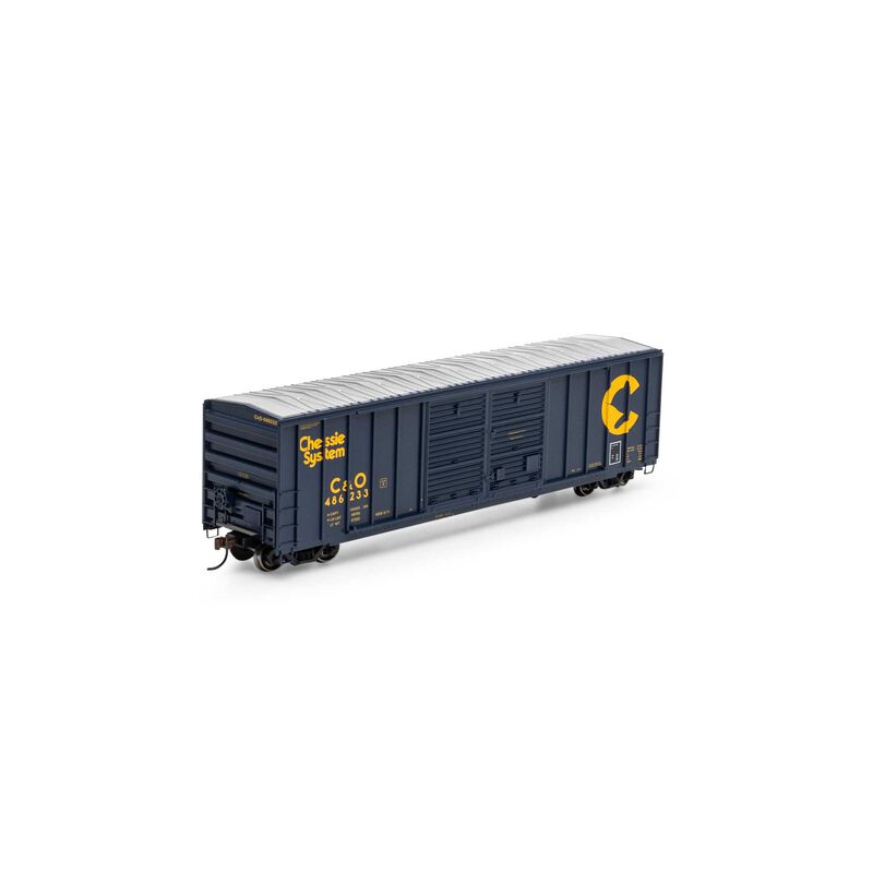 Athearn HO 50' FMC 5077 Double Door Box, C&O #486233 | Horizon Hobby