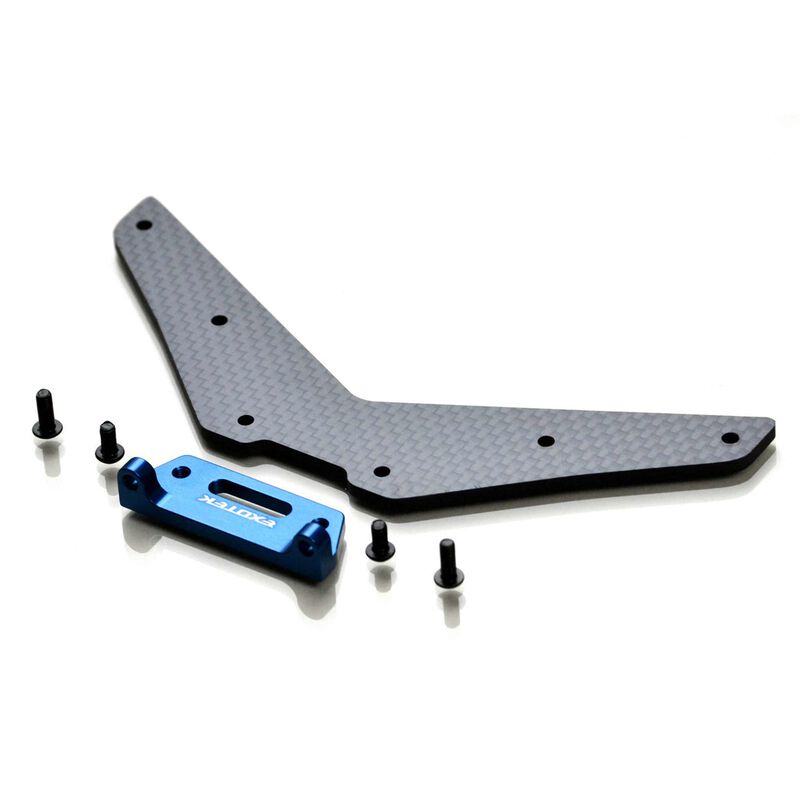 EXOTEK RACING LLC Slash Carbon Fiber Rear Body Mount, +28 mm Back ...