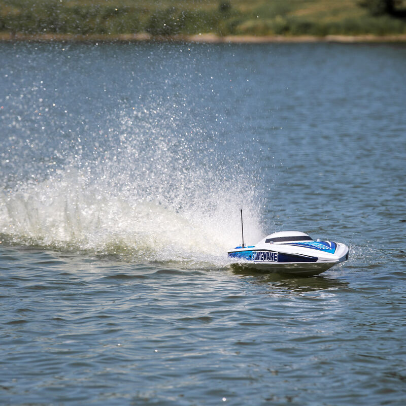 Pro Boat Sonicwake 36" Self-Righting Brushless Deep-V RTR, White ...