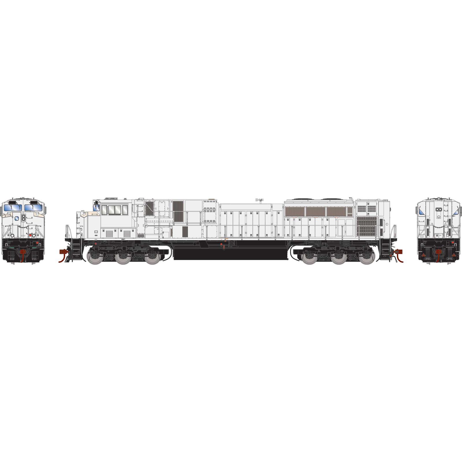 Athearn Genesis HO EMD SD89MAC Locomotive, Painted Unlettered | Horizon ...