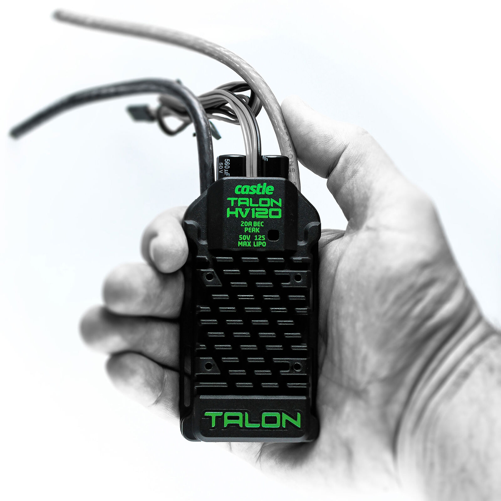 Castle Creations Talon 120HV ESC 120-Amp, 12S Max Heavy Duty BEC ...