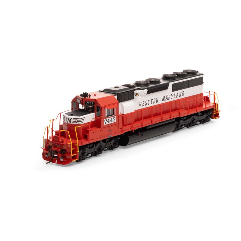 Athearn HO SD40 Locomotive with DCC & Sound, Western Maryland #7447 ...