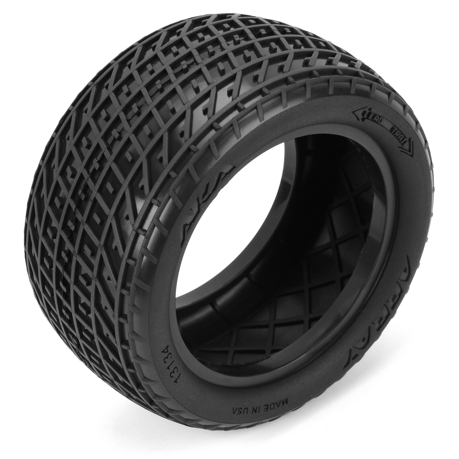 AKA PRODUCTS, INC. 1/10 Array Clay Rear 2.2" Dirt Oval Tires (2 ...