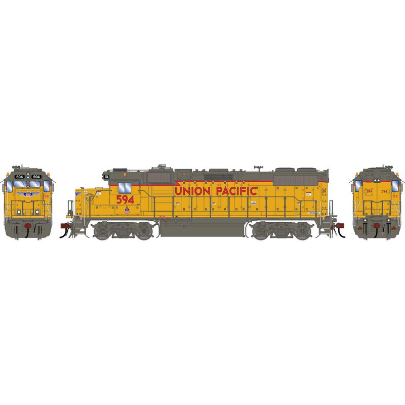 Athearn Genesis HO GEN GP38-2 Locomotive w/DCC & Sound, UP 'Baby Wings ...