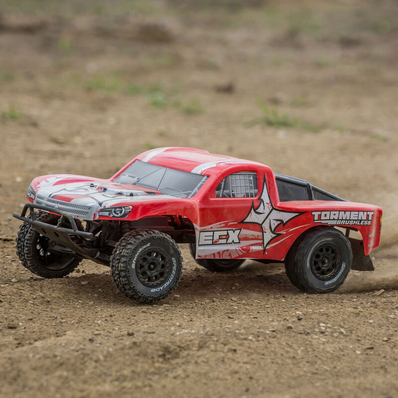 ECX 1/10 Torment 2WD SCT Brushless with LiPo RTR, Red | Horizon Hobby