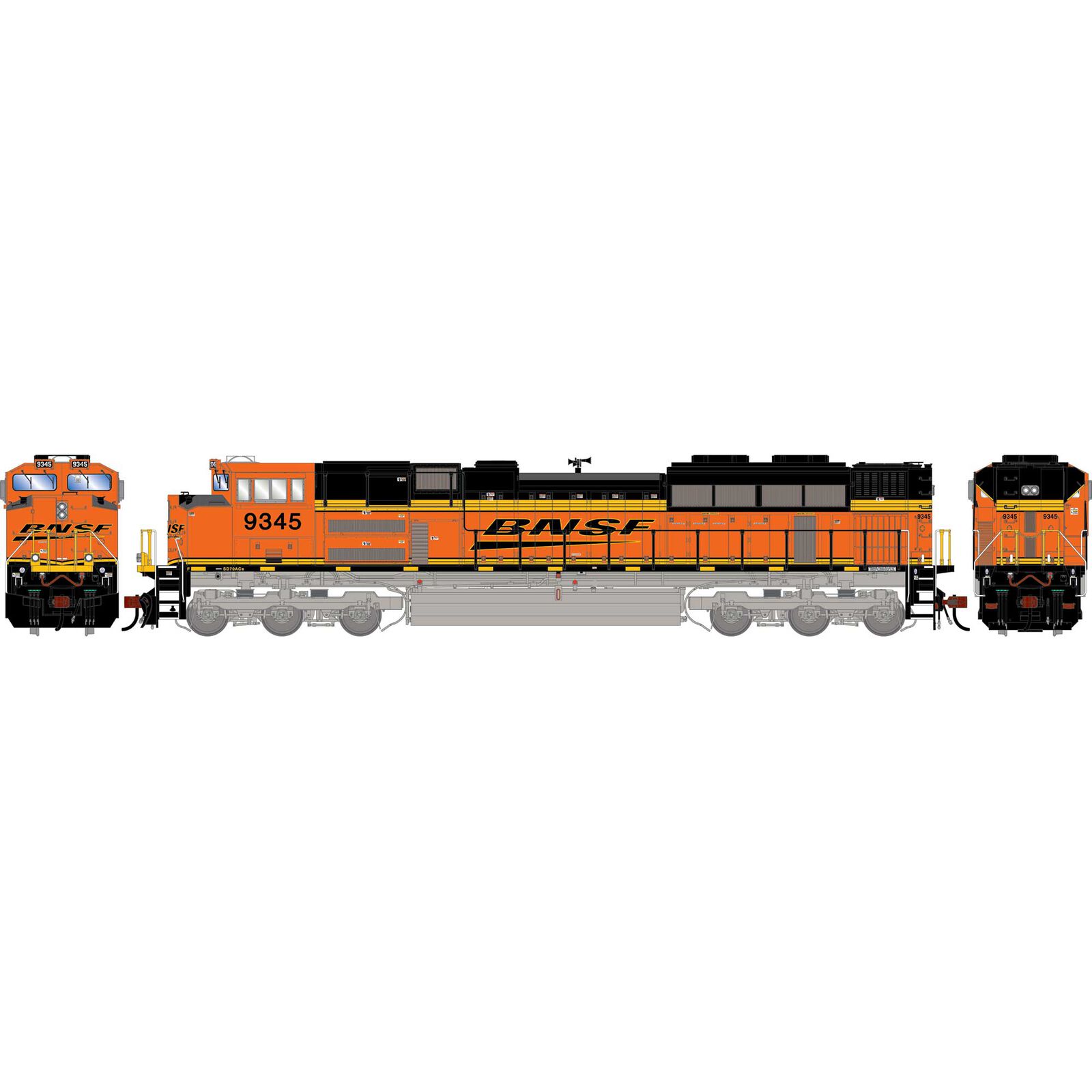 Athearn Genesis HO GEN SD70ACE Locomotive, BNSF #9345 | Horizon Hobby