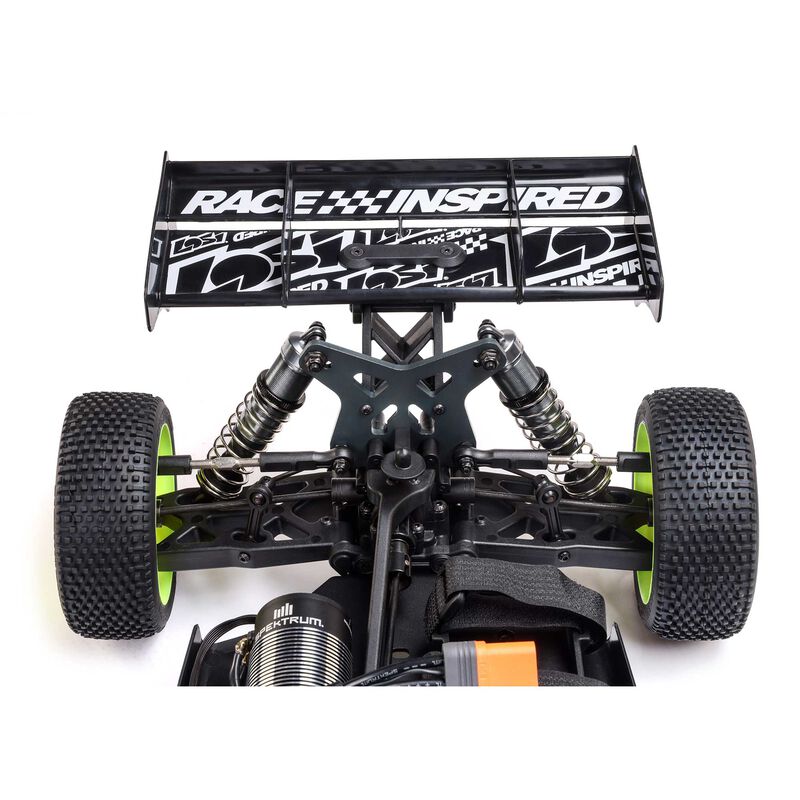 Losi 1/8 8IGHT-XE 4S 4X4 RTR Brushless Race Buggy, Clear | Horizon Hobby