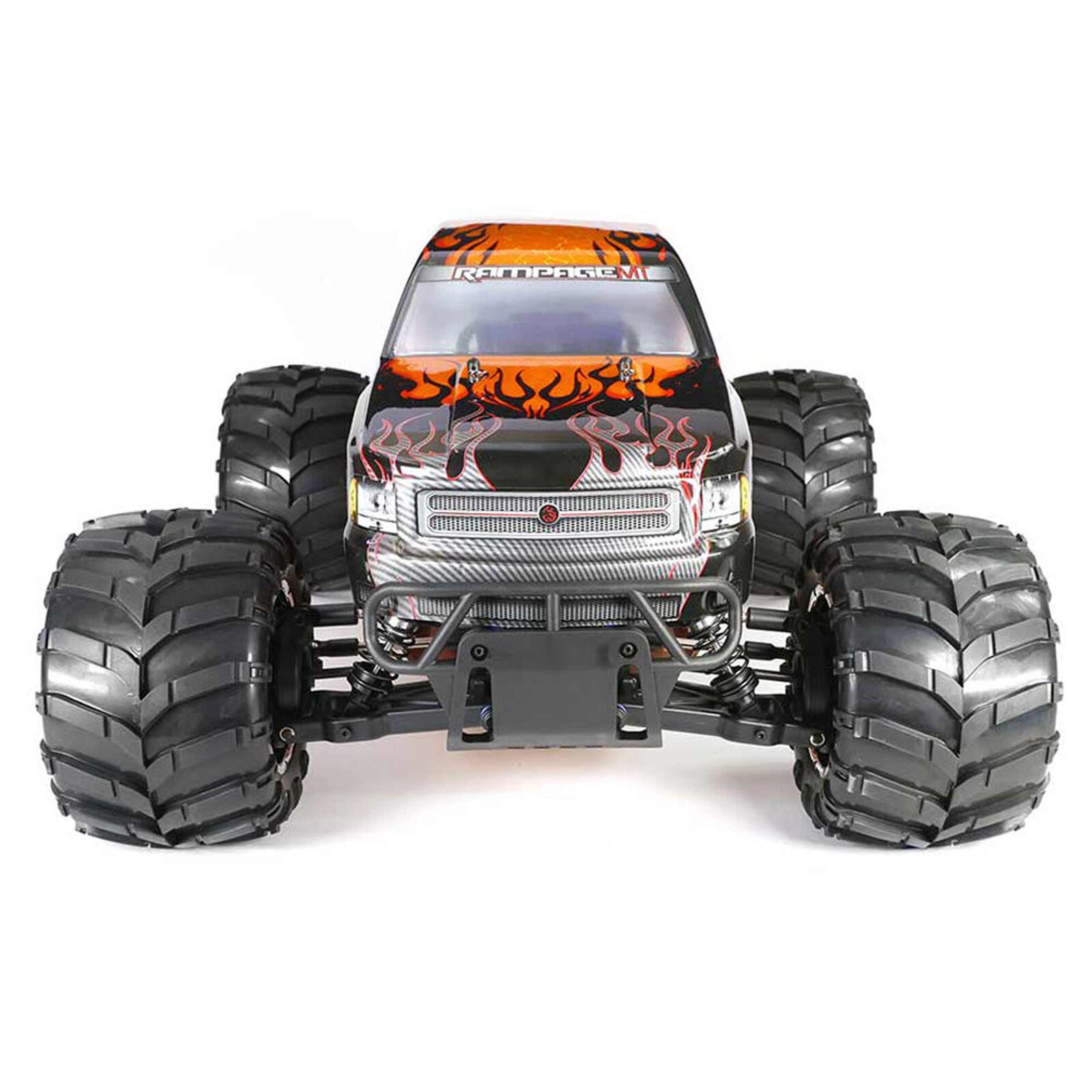 Redcat Racing 1/5 Rampage MT V3 4X4 Gas Monster Truck RTR, Orange Flame ...
