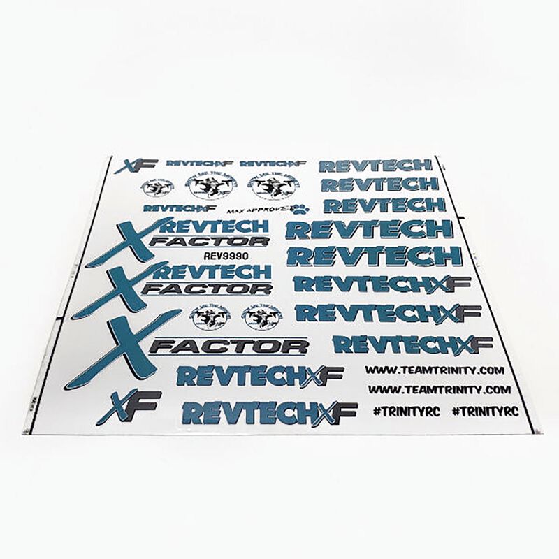 Trinity/Epic REVTECH X Factor Sticker Sheet | Horizon Hobby