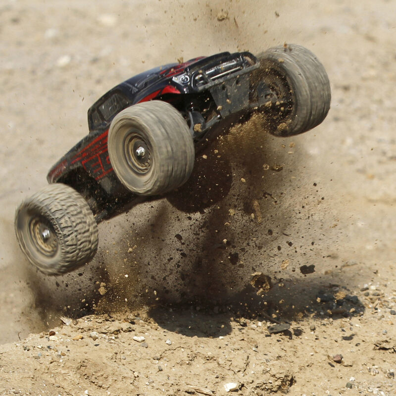 ECX 1/18 Ruckus 4WD Monster Truck RTR, Black/Red | Horizon Hobby